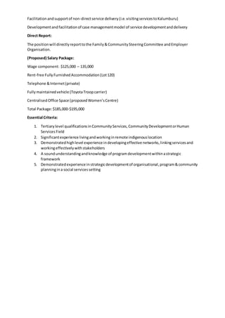 Family & Community Service Delivery model | DOCX