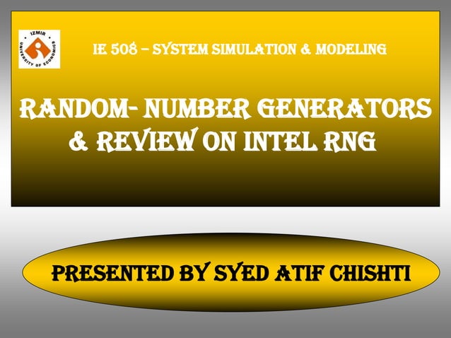 Random number generator | PDF