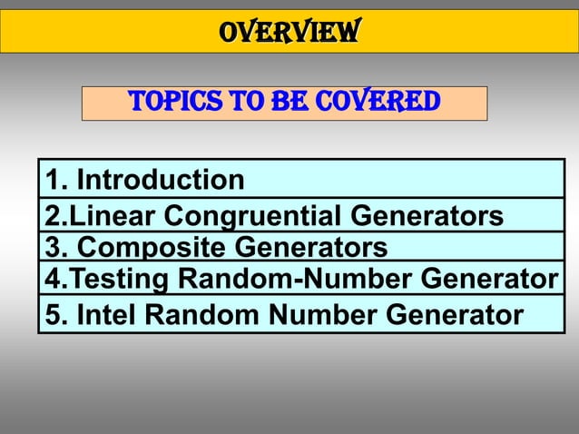 Random number generator | PDF