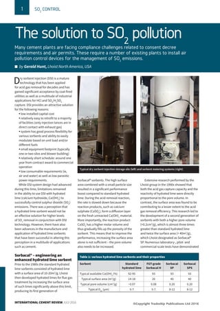 LNA ICR Article - The Solution to SO2 Pollution | PDF