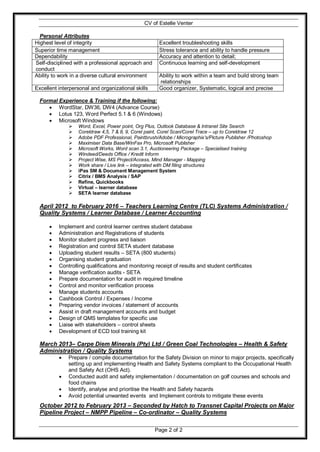 Updated Estelle-july2016 | PDF