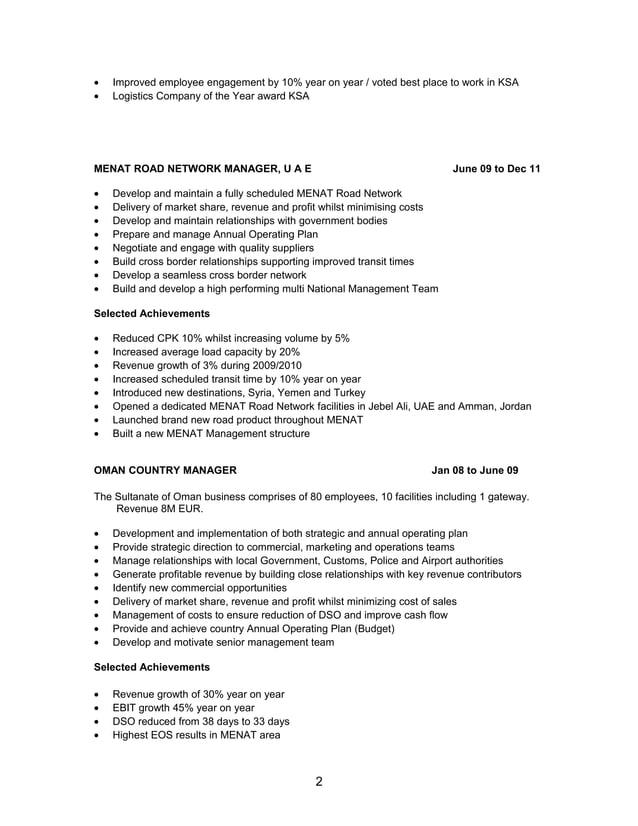 Geoff Walsh CV 2016 | PDF