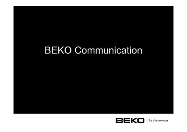 Beko global marketing activities | PDF