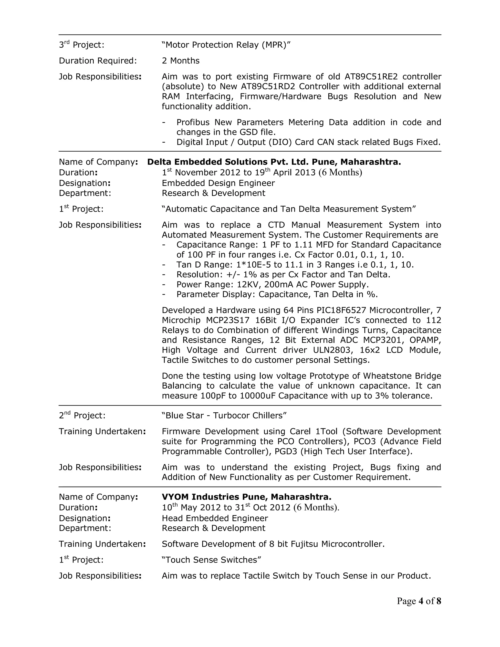 CV SANDEEP_EKHE_ME_VLSI and Embedded Systems_4.9 year Exp in Embedded ...