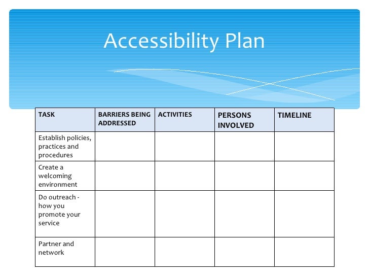 C8 accessibility planning