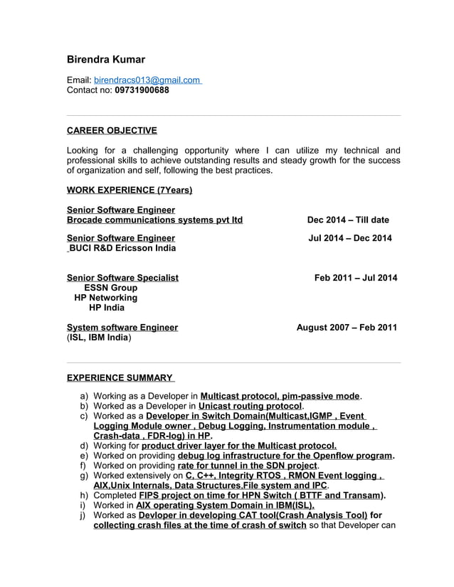 Birendra_resume | PDF