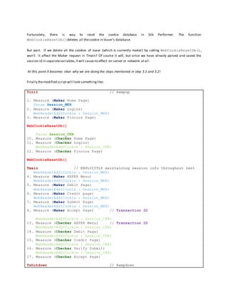 Maker Checker -Incorporating Multiple Roles in Single SilkPerformer script | PDF