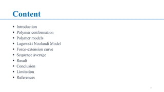 modelling polymers under tension | PPTX