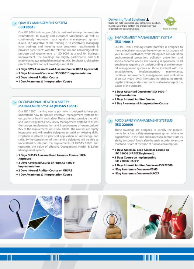 BSCIC Training Brochure | PDF