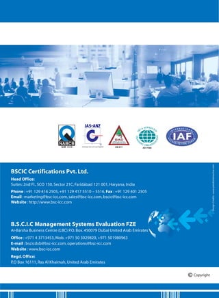BSCIC Training Brochure | PDF