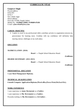 Gurpreet Singh | DOCX