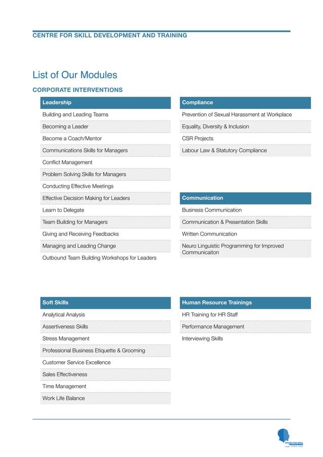 CSDT_Brochure | PDF | Business Administration | Business