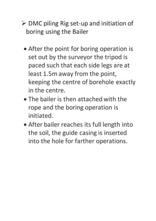 construction procedure of DMC piling | PDF