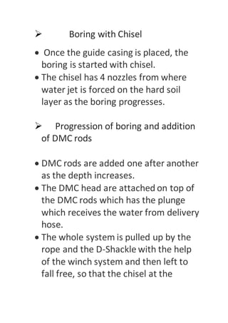 construction procedure of DMC piling | PDF