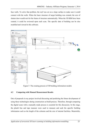 Application of terrestrial 3D laser scanning in building information modelling From Tianji Ma | PDF