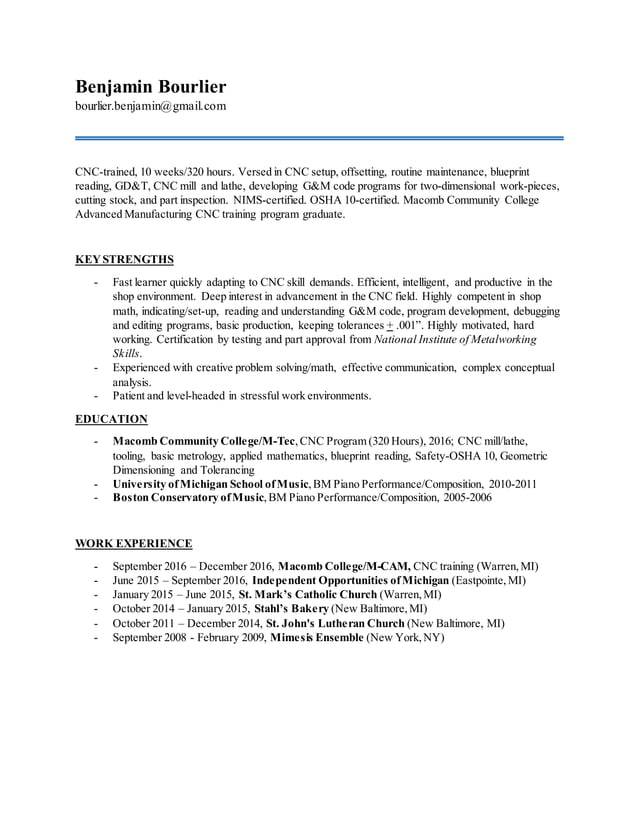 Benjamin Bourlier resume | DOCX
