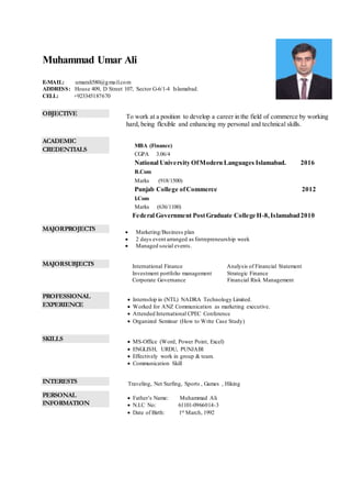 new cv UMAR | DOCX