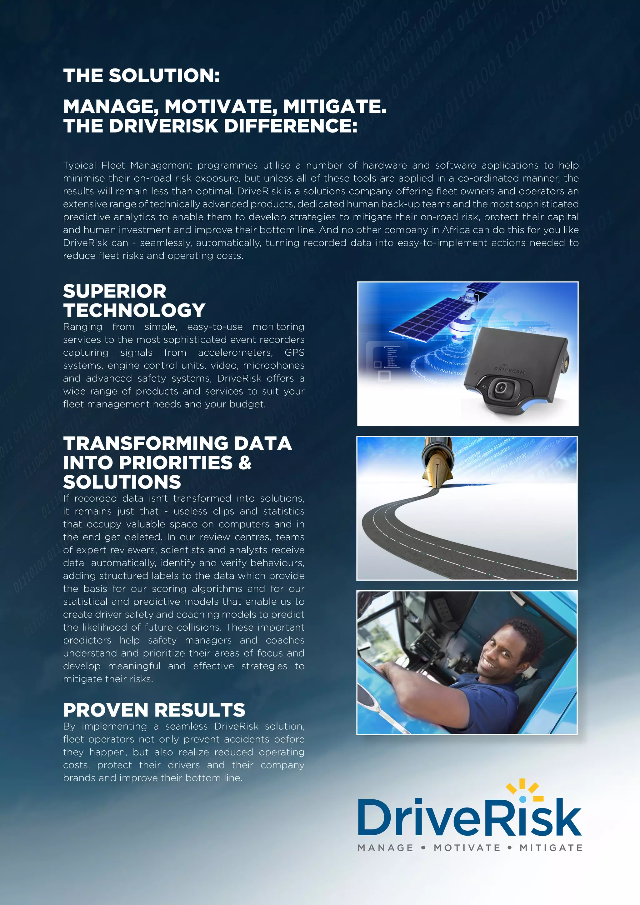 DriveRisk Brochure FINAL | PDF
