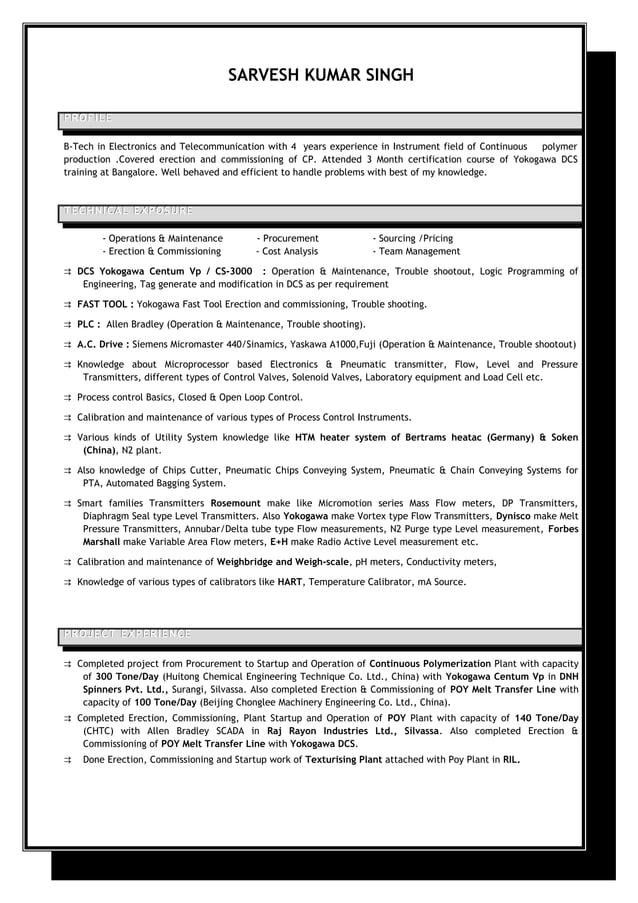 Sarvesh Singh Resume | PDF
