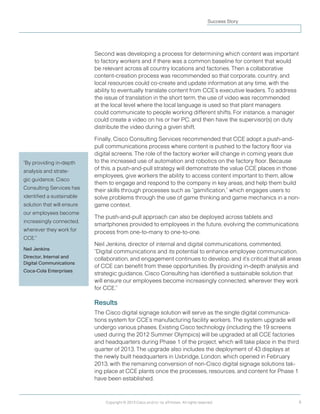 Coca-Cola-Enterprises_Digital-Signage-Platform | PDF