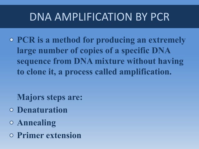 sem4-cdna sythesis,pcr,designing primers for pcr, synthesis of genes ...