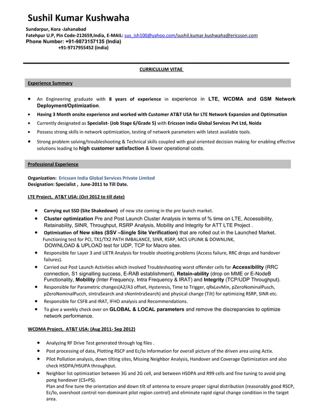 Resume_Sushil Kumar Kushwaha | PDF