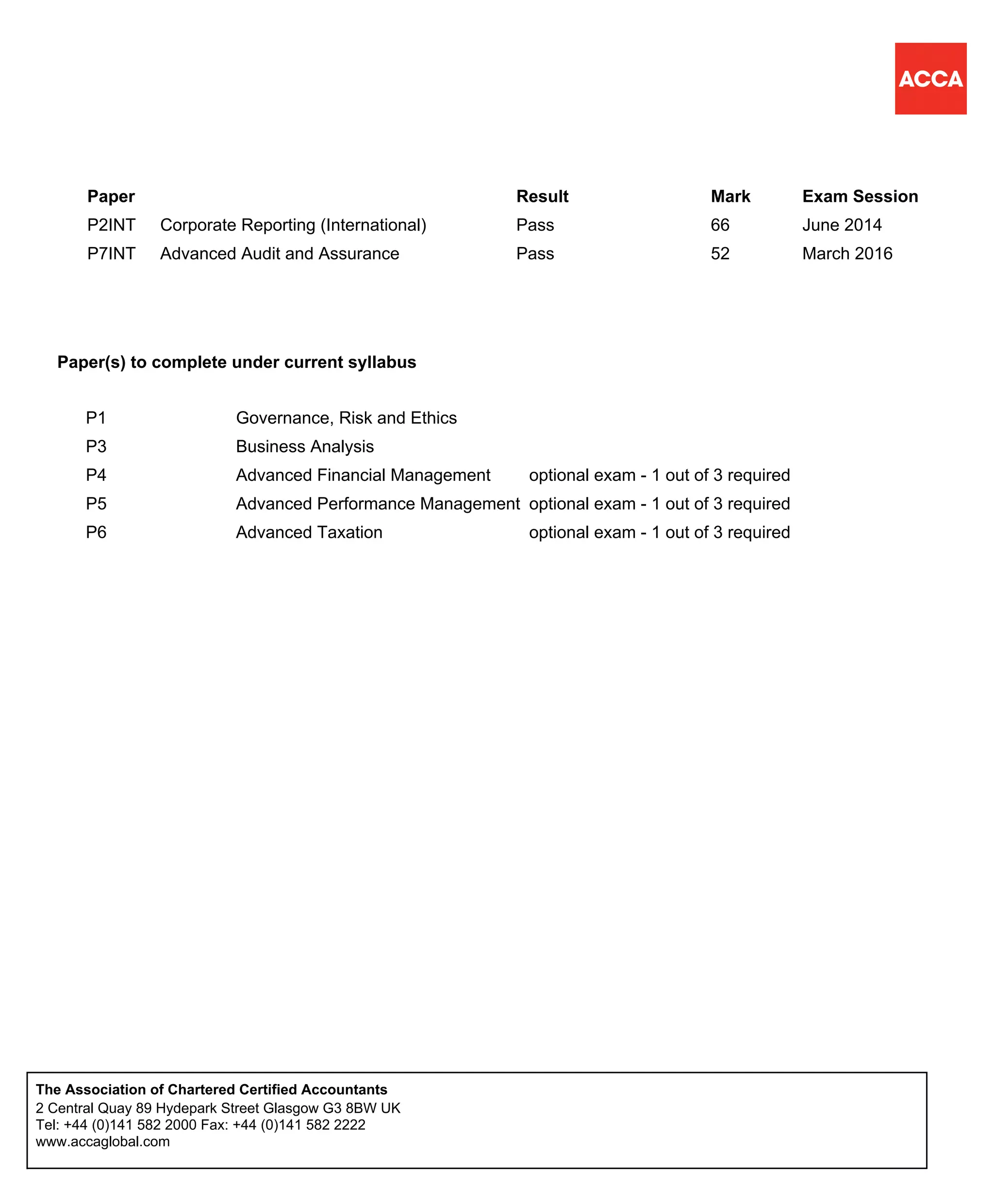 Exam Transcript. | PDF