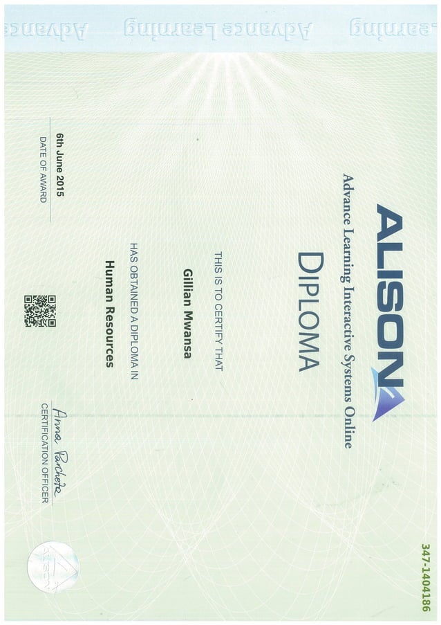 Alison Diploma | PDF