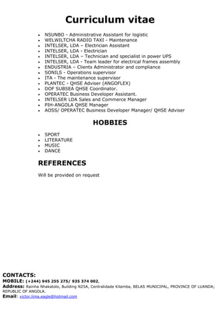 Profecional Curriculum vitae English-2015 | PDF