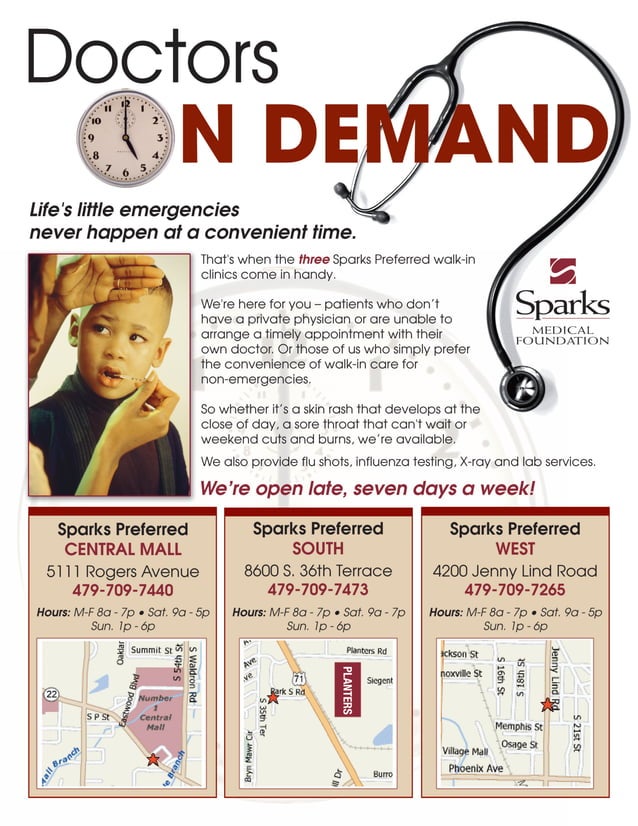 Walk-In Clinics Flier | PDF