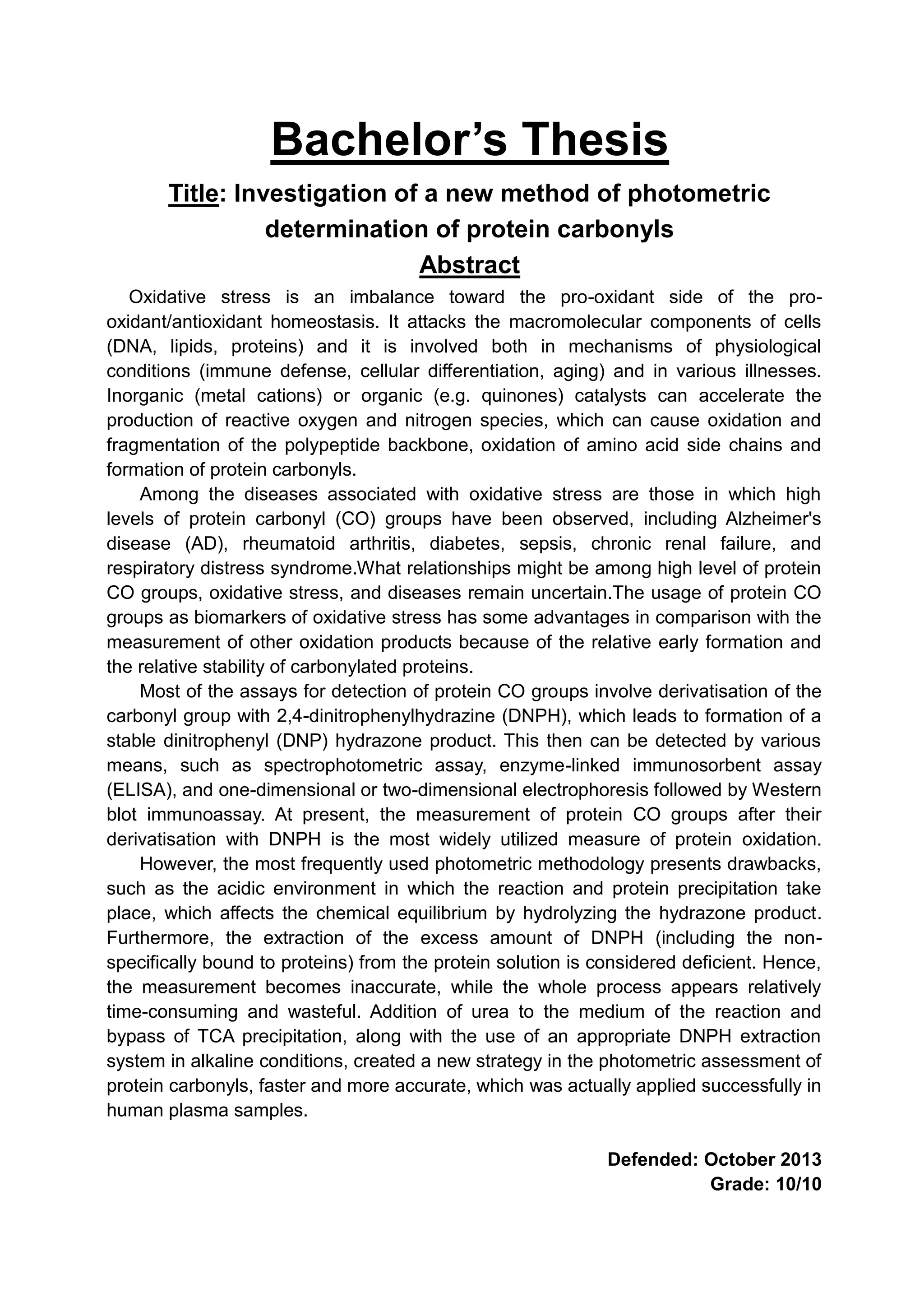 Bachelor's Thesis Abstract (1) | PDF