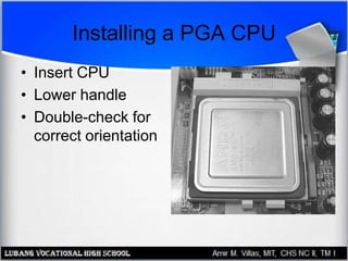 Installing and Troubleshooting the Basic Components | PPTX