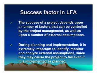 C8 logical framework approach (lfa) | PPT