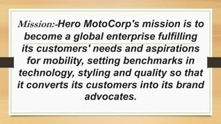 Presentation (1) on HERO MOTOCORP LTD | PPTX