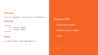 Introduction to css for product managers | PPT