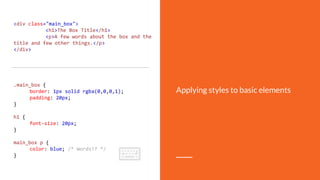 Introduction to css for product managers | PPT