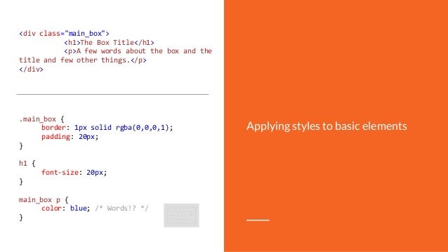Introduction to css for product managers