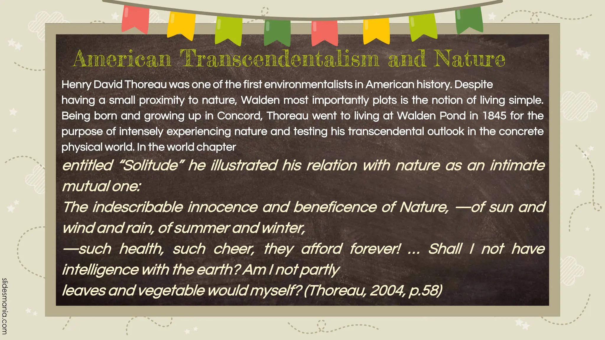 American Transcendentalism 108 | PPTX