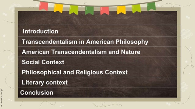 American Transcendentalism 108 | PPT