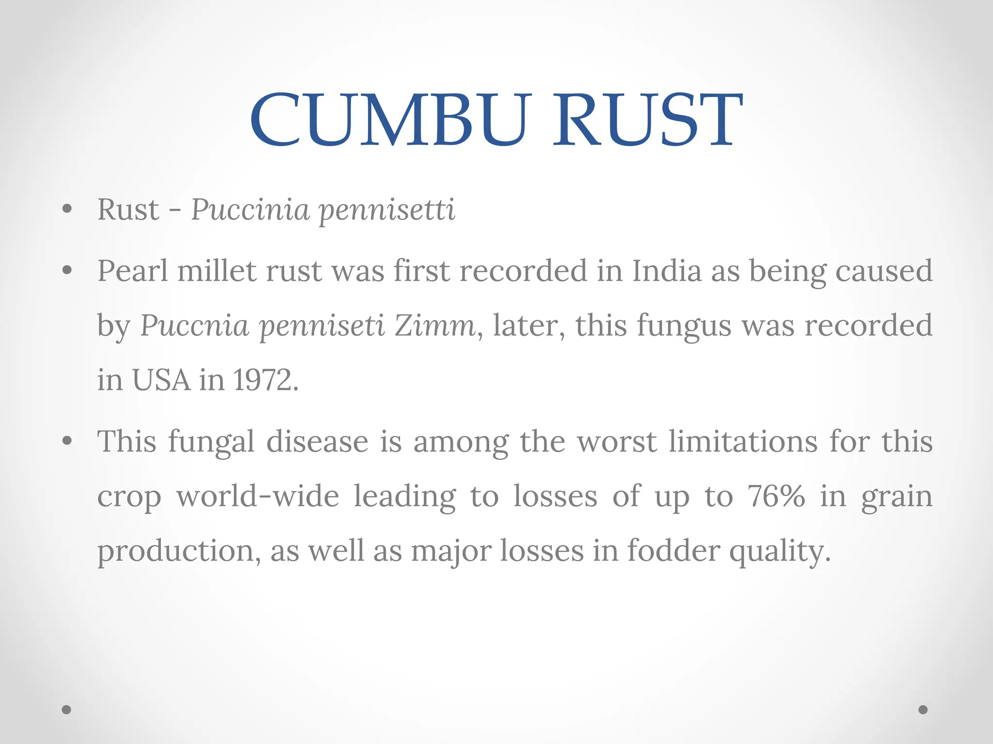 DISEASES OF PEARL MILLET (BAJRA).pptx