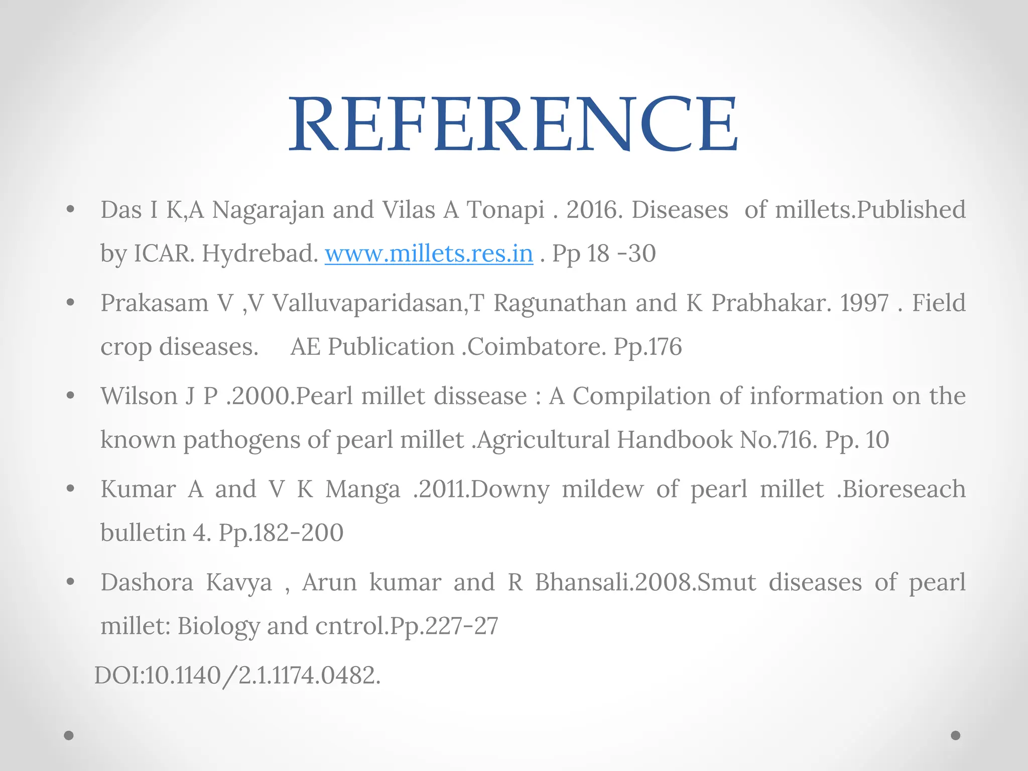 DISEASES OF PEARL MILLET (BAJRA).pptx