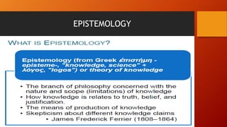 Knowledge and Curriculum Unit I Epistemology & Types of Knowledge | PDF
