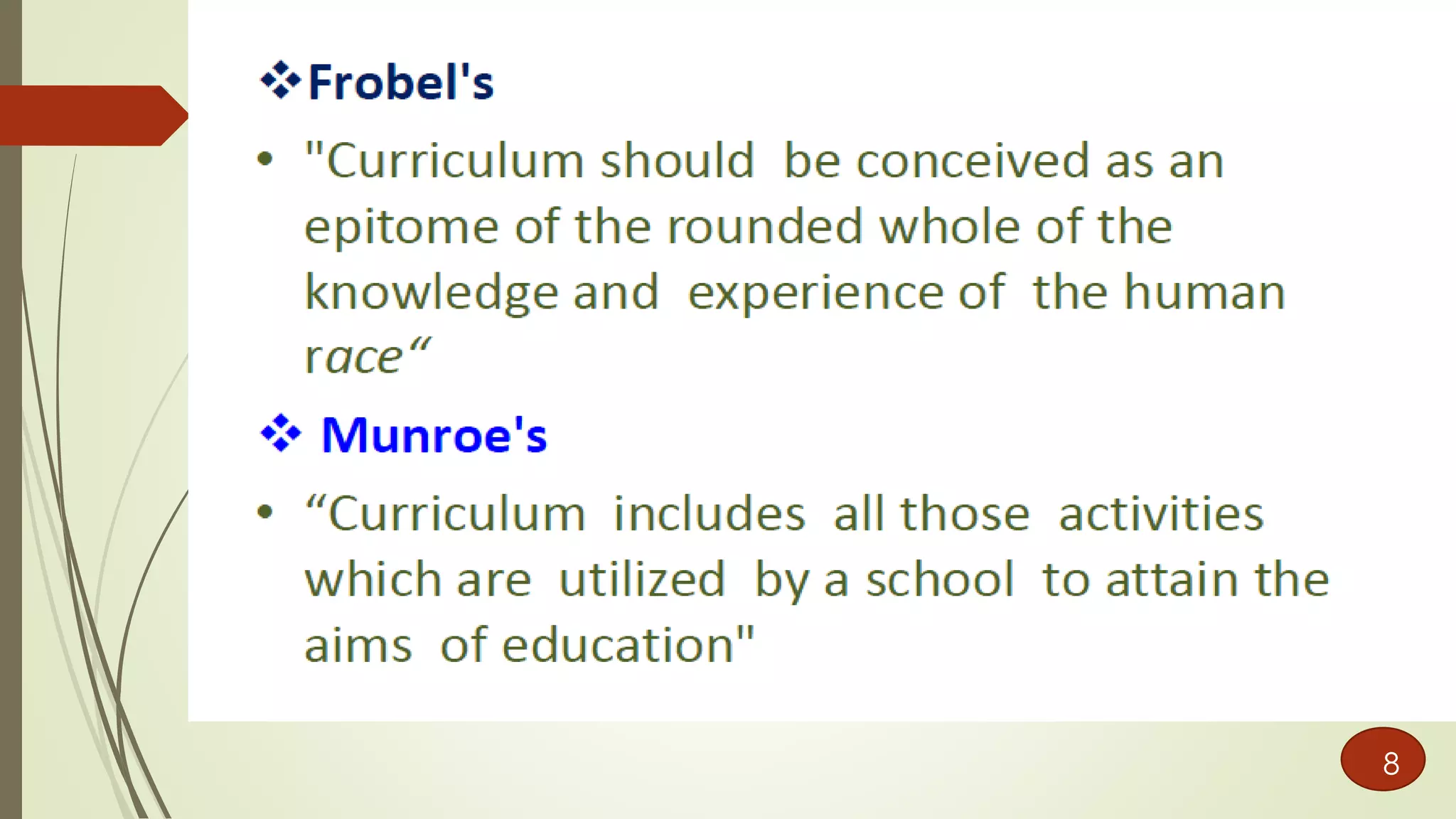 Meaning and Nature of Curriculum C8 - Unit VI | PDF