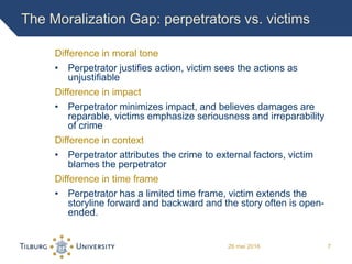 C8 Narrative victimology. A cultural understanding of victim experience ...