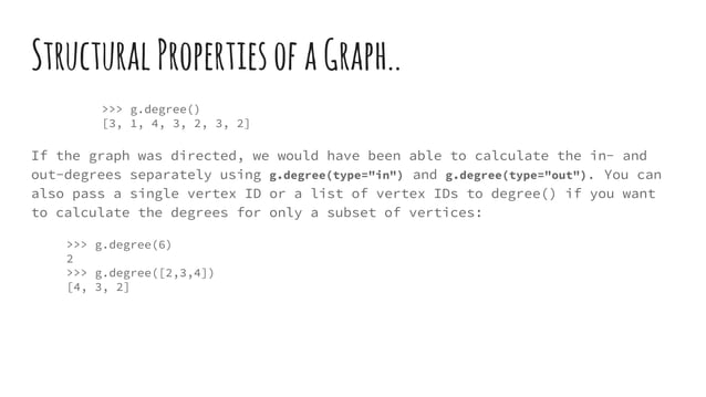 IGraph a tool to analyze your network | PPTX