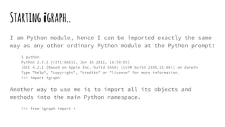 IGraph a tool to analyze your network | PPTX