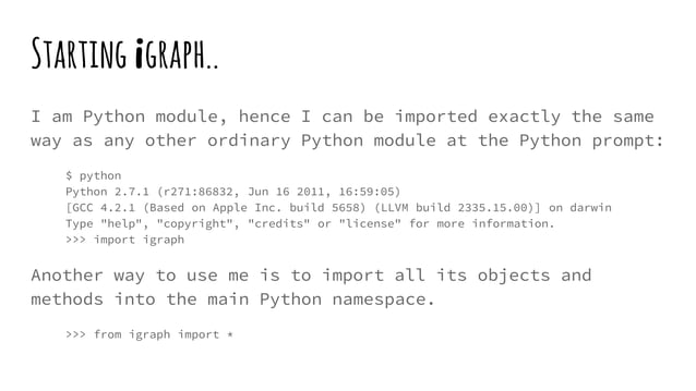IGraph a tool to analyze your network | PPTX
