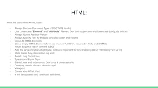 Structuring your CSS for maintainability: rules and guile lines to write CSS | PPT