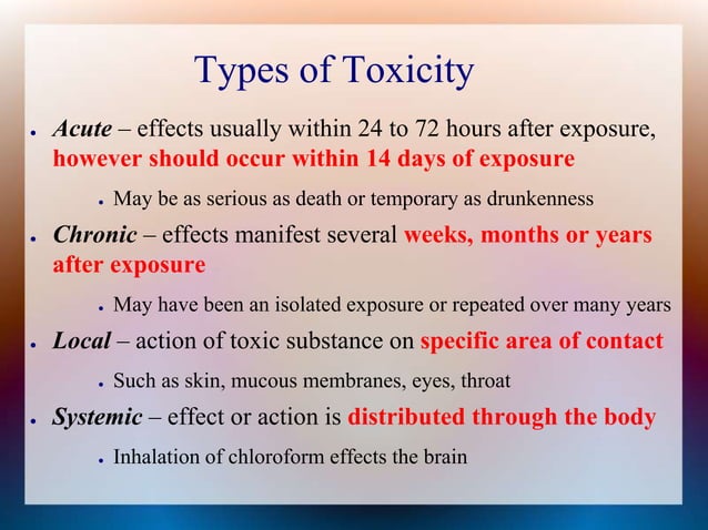 Toxicity | PPT | Free Download