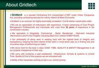 Grid Tech Corporate Presentation- Final | PDF | Construction Industry ...